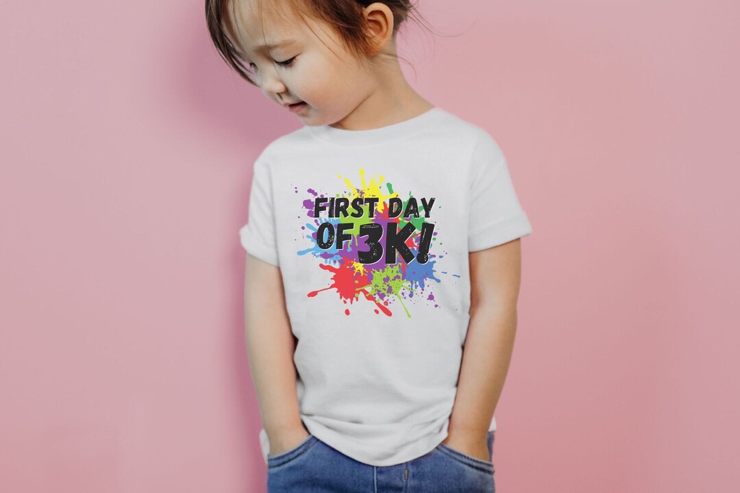 Cute First Day of 3K Toddler Shirt, 3K Preschool Tshirt, 3K Pre-k T ...