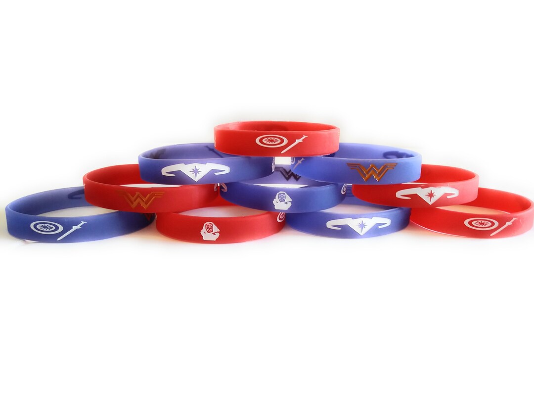 Wonder Woman Inspired Glow in the Dark Bracelets 10 Count - Etsy