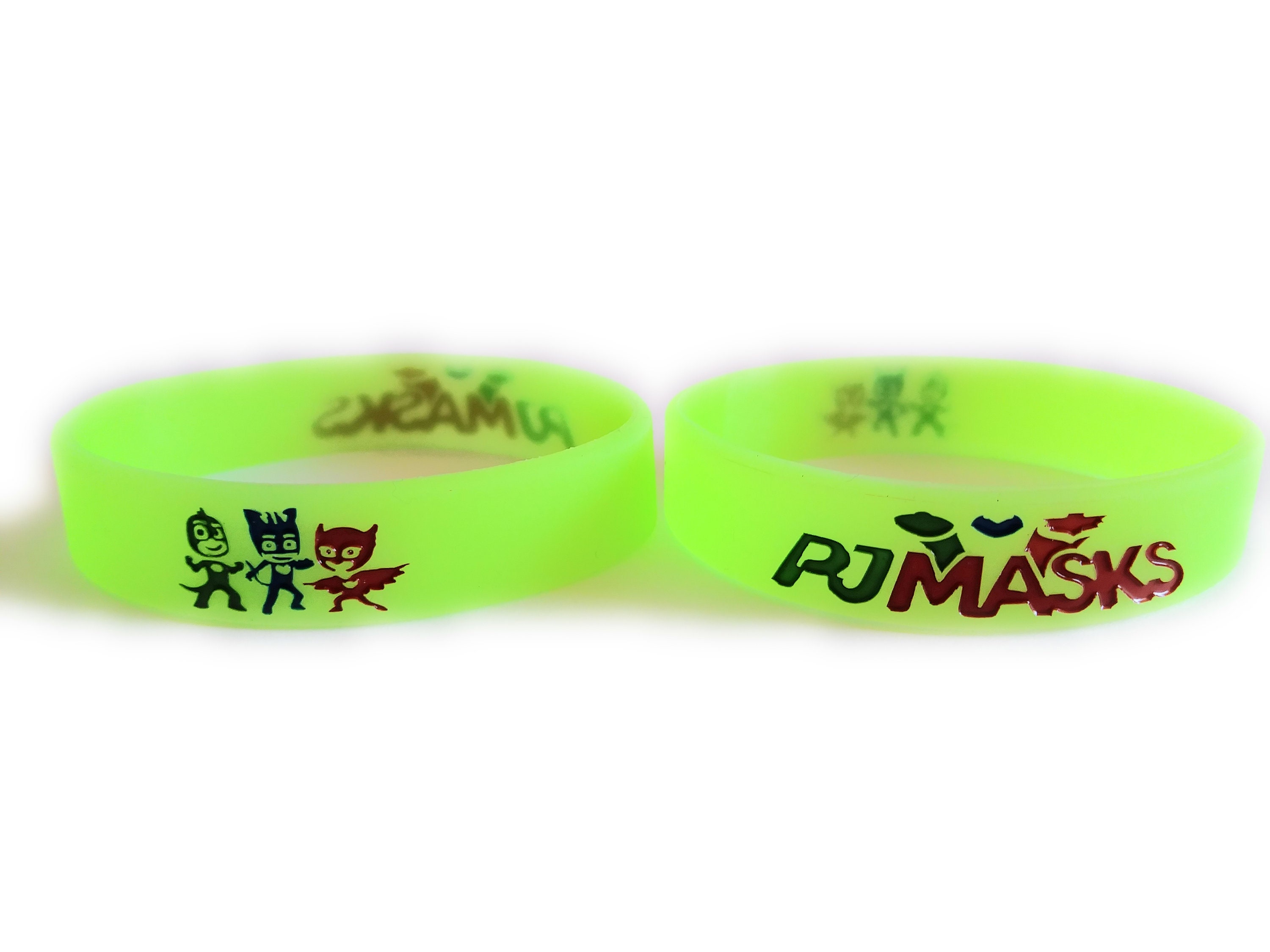 PJ MASKS Inspired Glow in the Dark Silicone Bracelets, Kids, Birthday ...