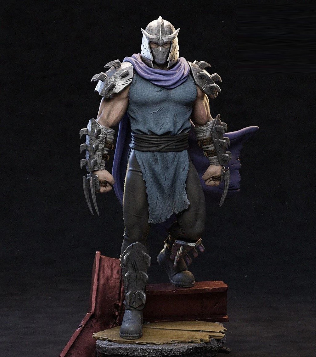 Figure Shredder TMNT 3D Model of a Personalized Action Statue 3D Model ...