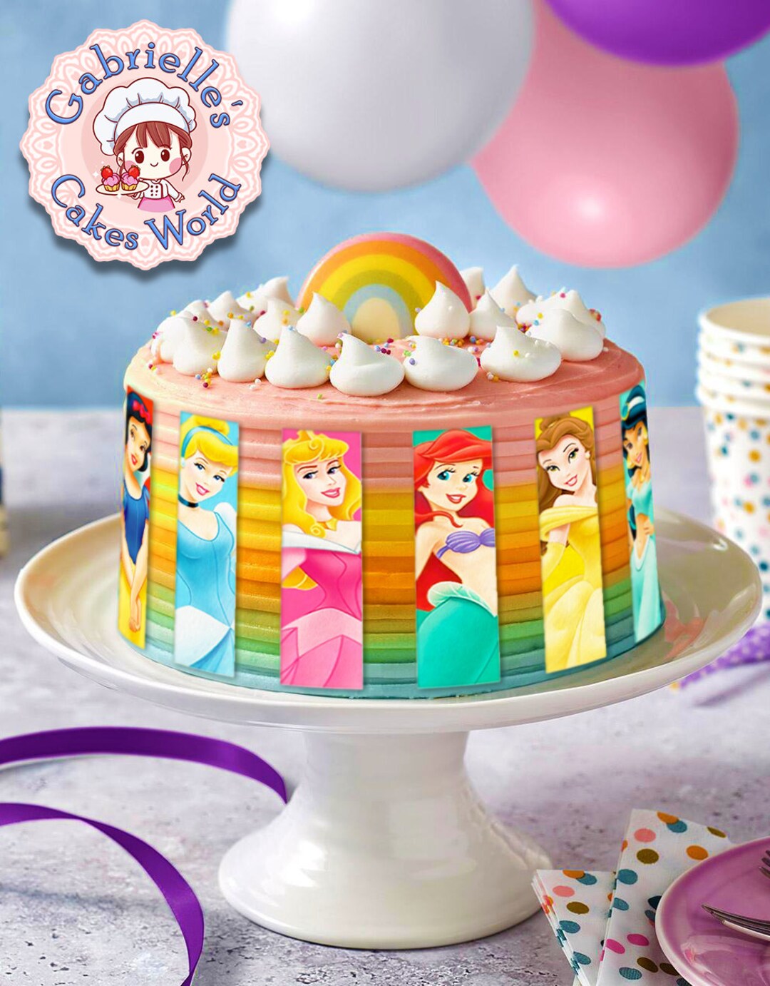 Fairy Tale Princesses Cake Topper - Etsy