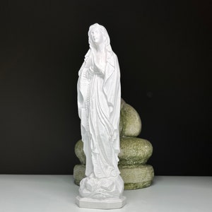 Realistic Handmade Virgin Mary Statue. White Color 9.5 Inch - Etsy