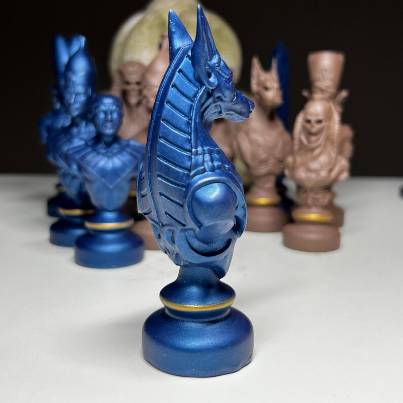 Egyptian Anubis Knight Chess Figure - Etsy