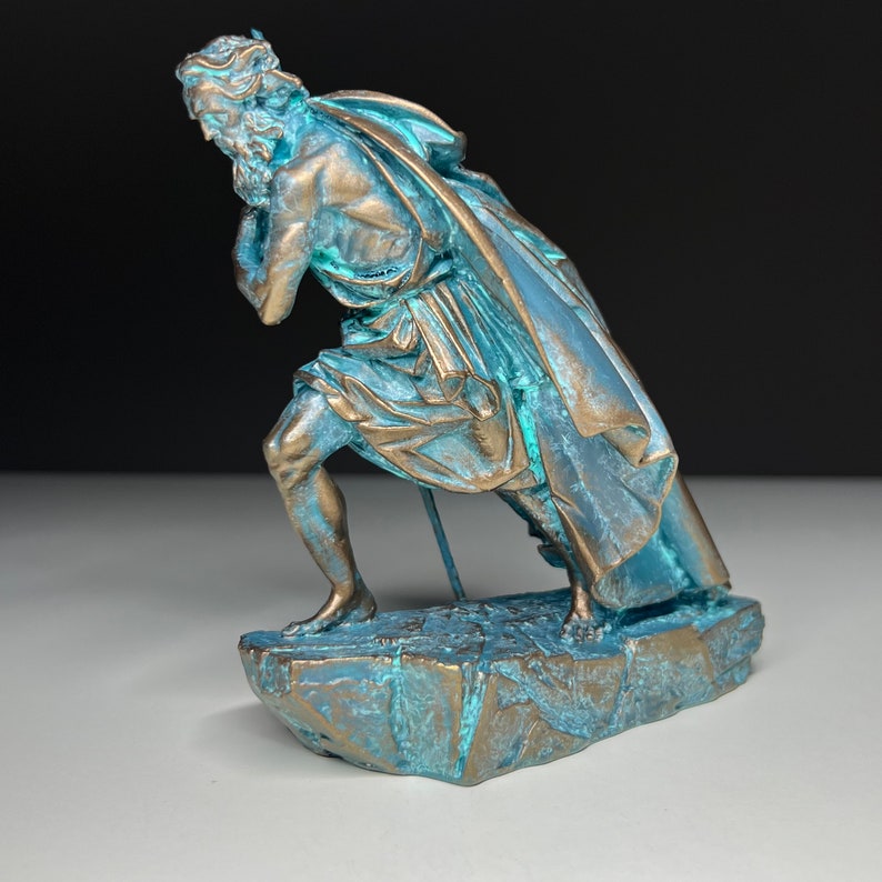 Moses Greek Mythology Statue, Old Bronze - Etsy