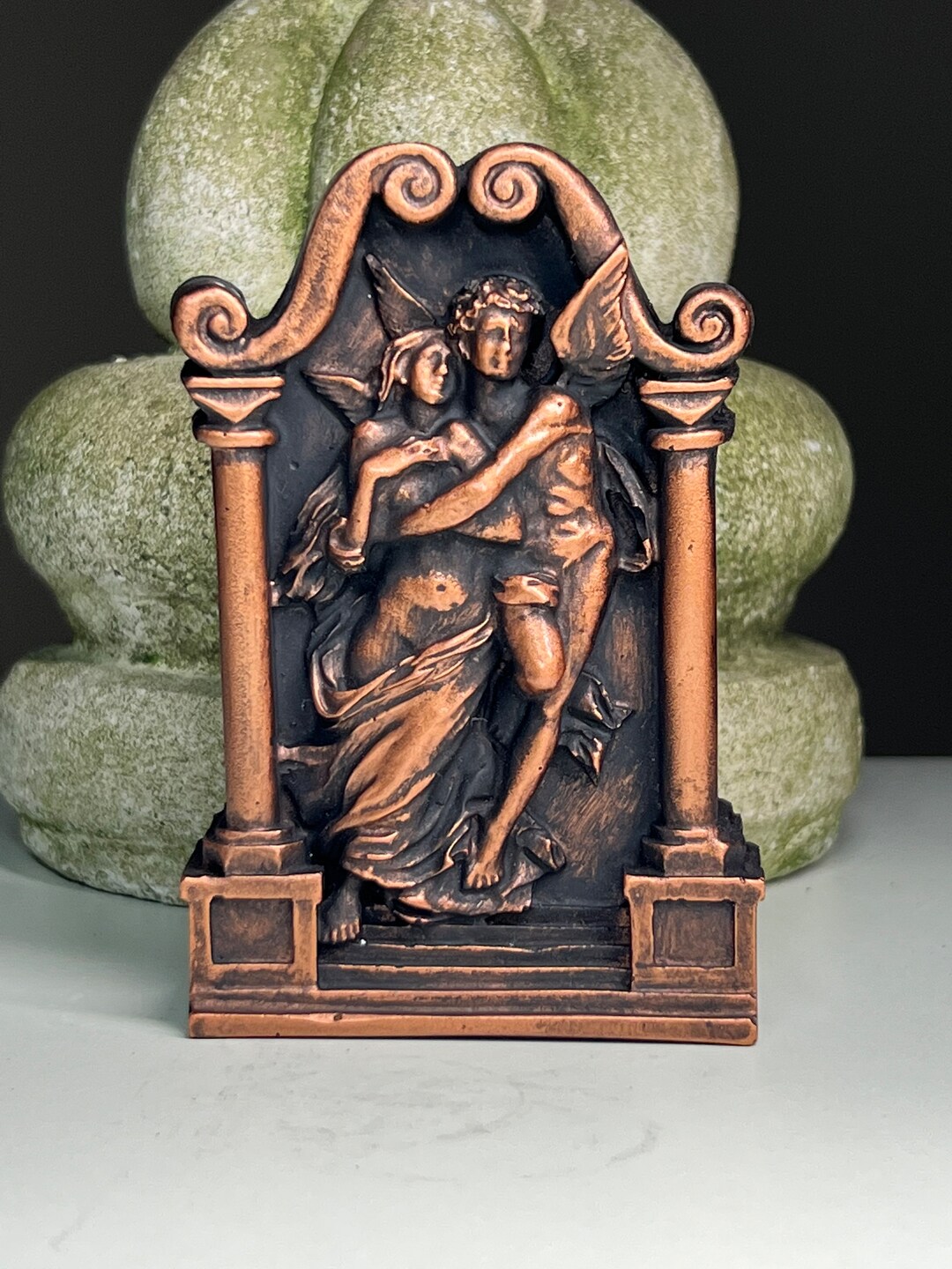 Bas-relief Angels Sculpture Bronze Colored - Etsy