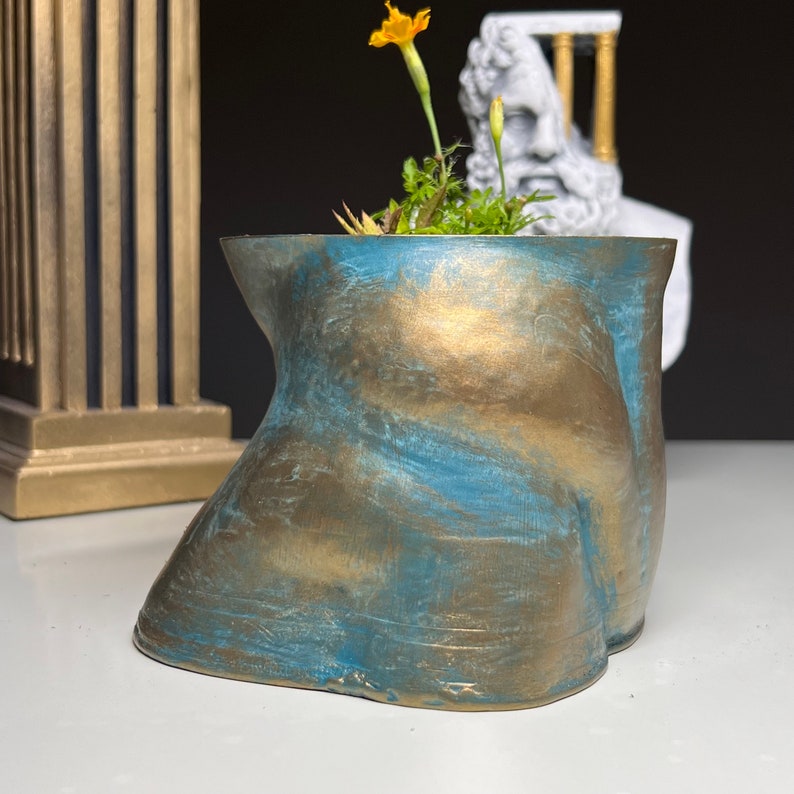 Male Body Flower Pot Large Size - Etsy