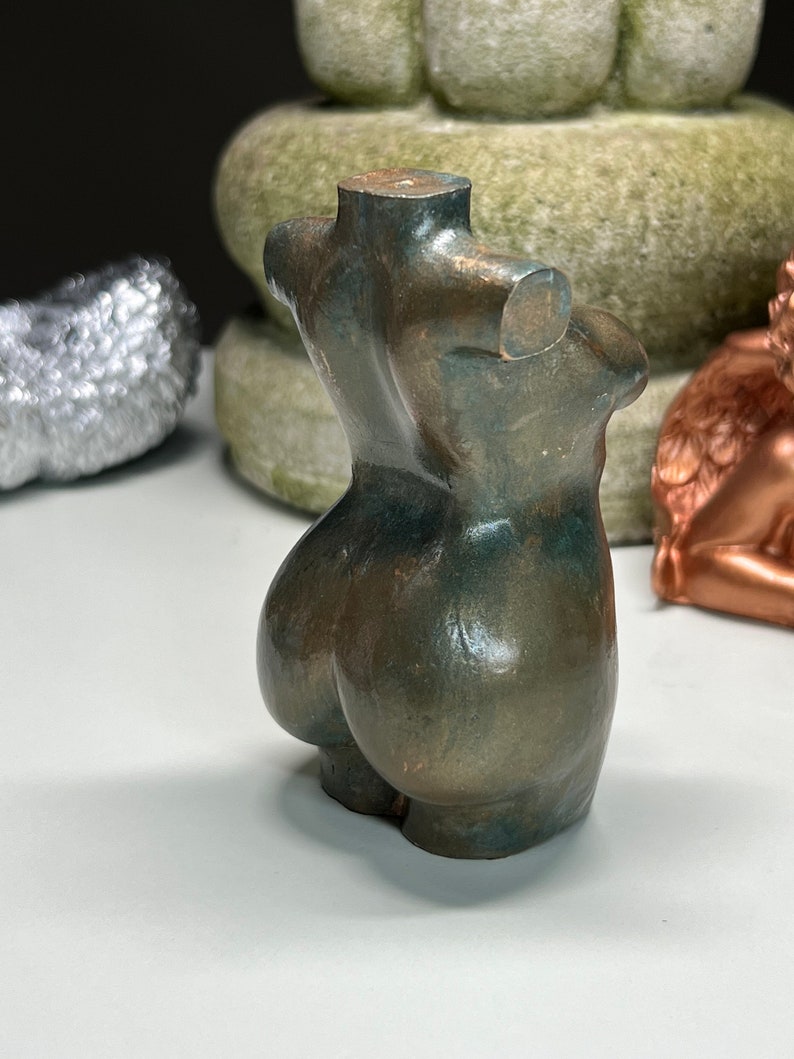 Old Bronze Colored Female Body Statue - Etsy