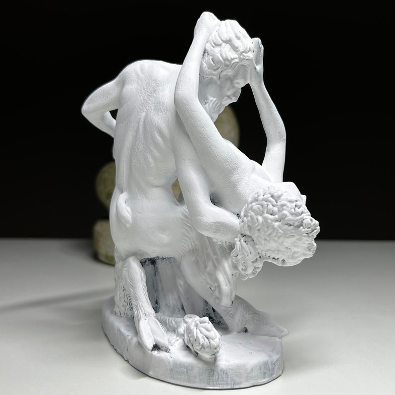 Greek Style Satyr and Bacchante Sculpture - Etsy
