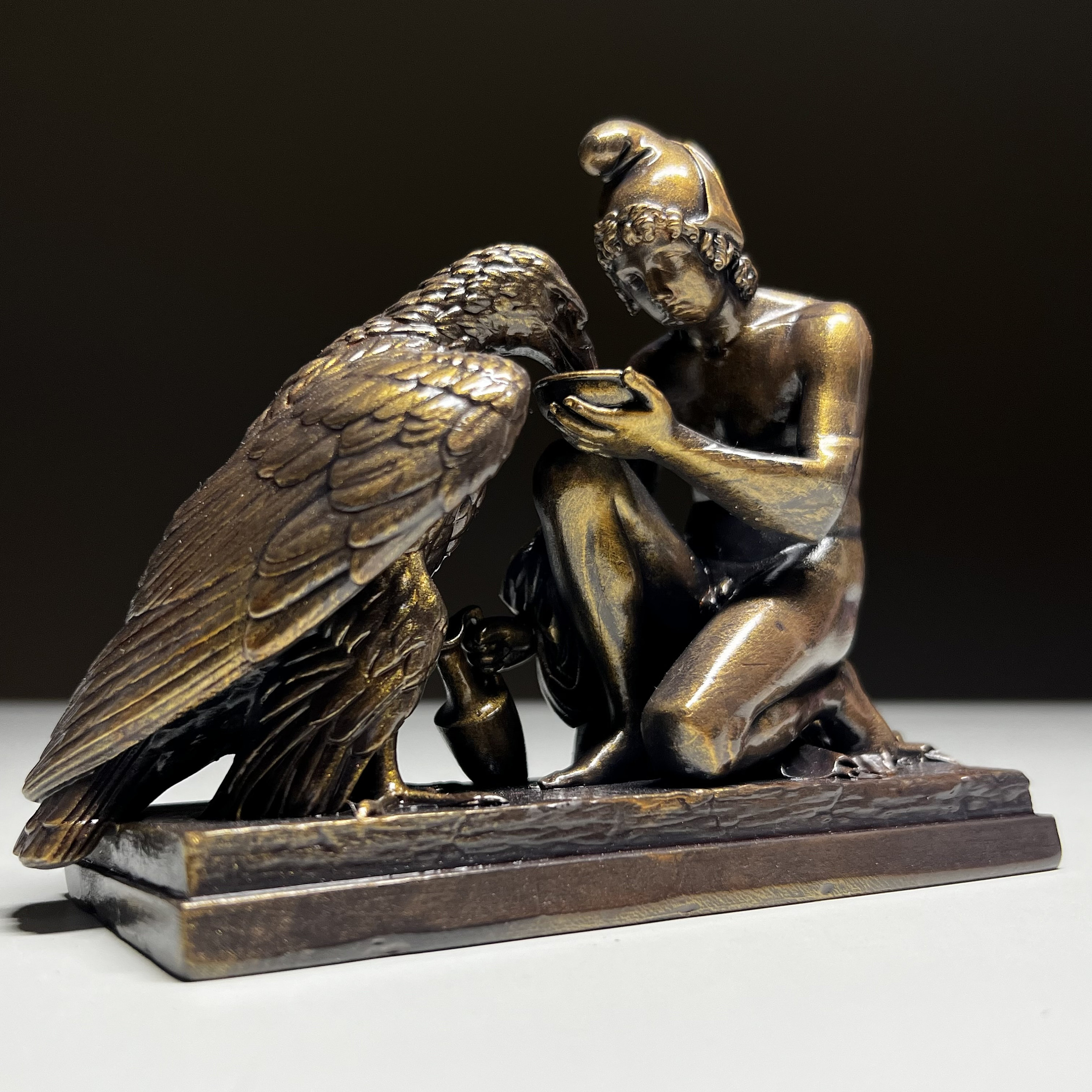Ganymede and Jupiter Eagle Statue - Etsy