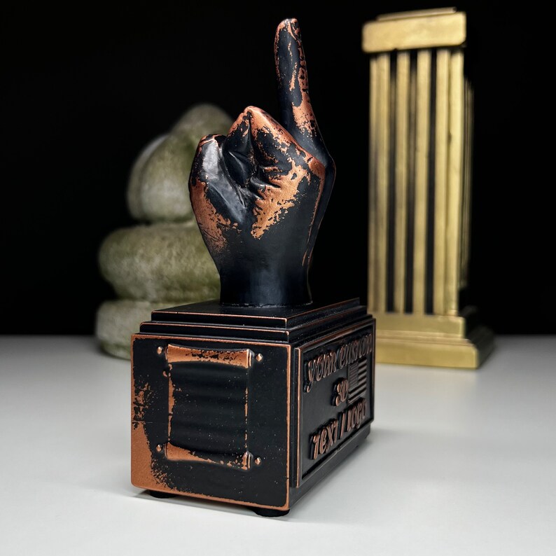 Custom 3D Text Logo Middle Finger - Etsy