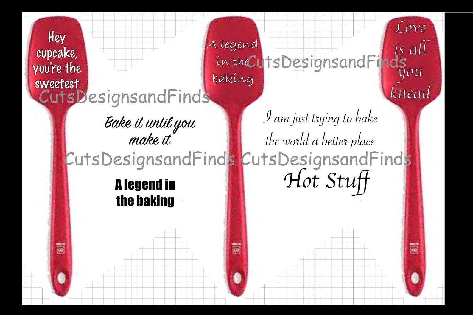 Custom Kitchen Spatula/ Rubber Scraper - Etsy