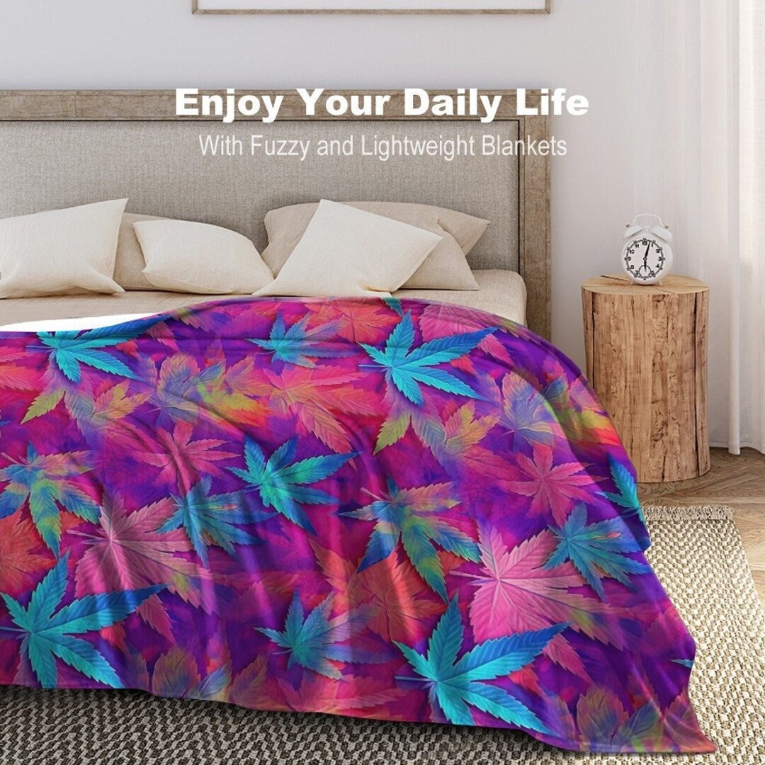 Mary Jane / Cannabis / Weed Leaf - Super Soft Flannel Blanket - Etsy