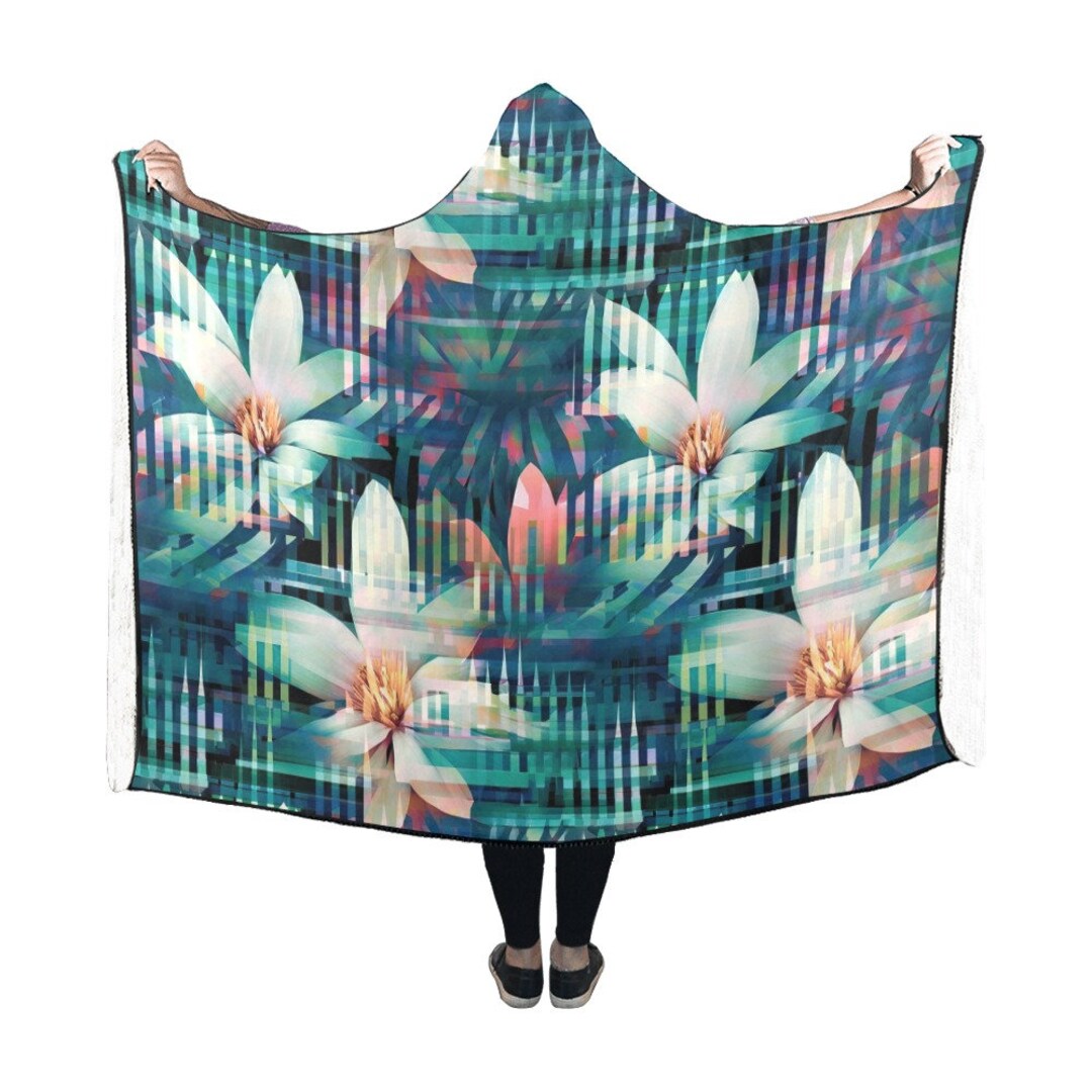 Flower Land Cloak (rave Cloak, Festival Cloak, Warm Rave Clothes, Warm ...