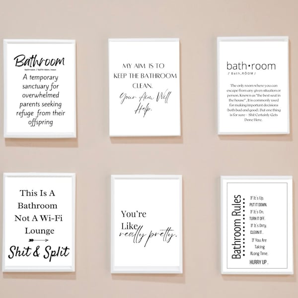 Bathroom Wall Art - Etsy
