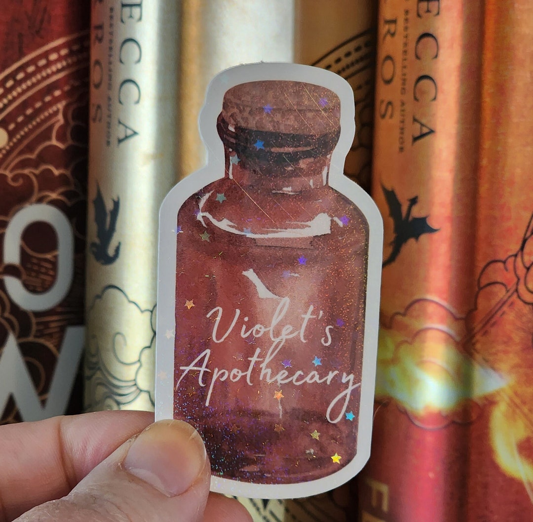 Violet's Apothecary Sticker Fourth Wing Sticker - Etsy