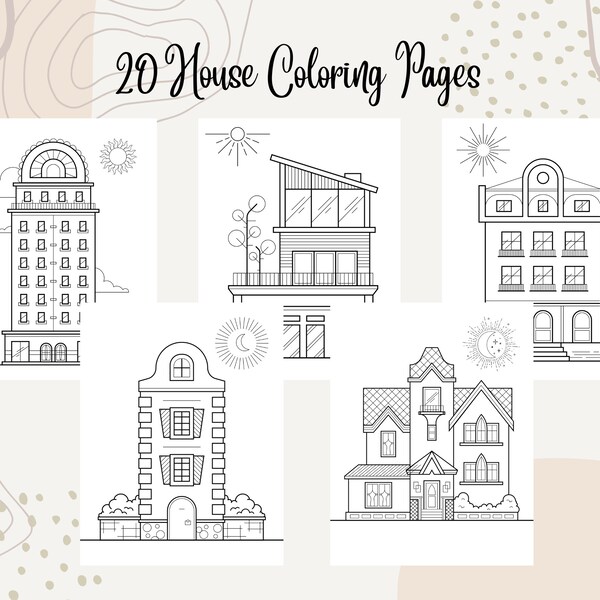 Welcome Home Coloring Book - Etsy