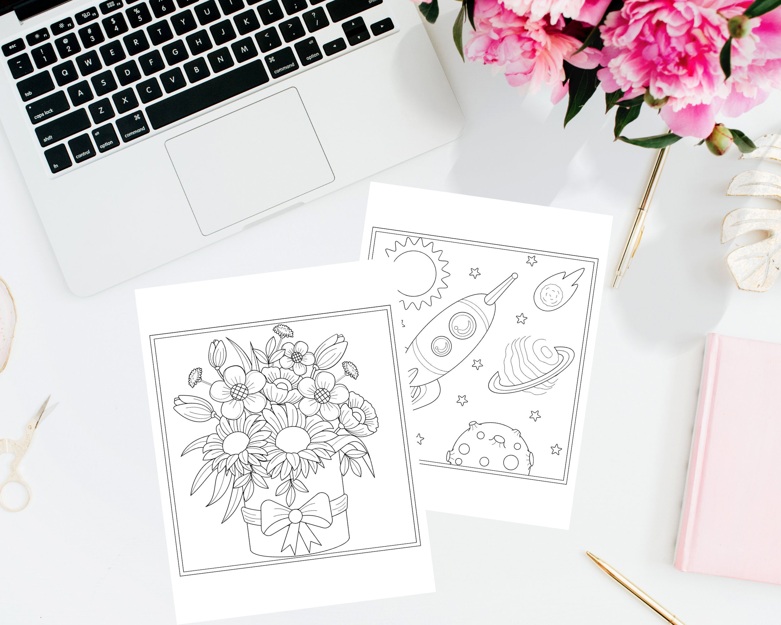 Coloring Pages for Kids, Digital Download, Printable, 25 Different ...