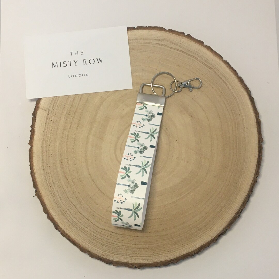 Palm Tree Wristlet, Summer Key Fob, Gift for Her, Keychain Birthday ...