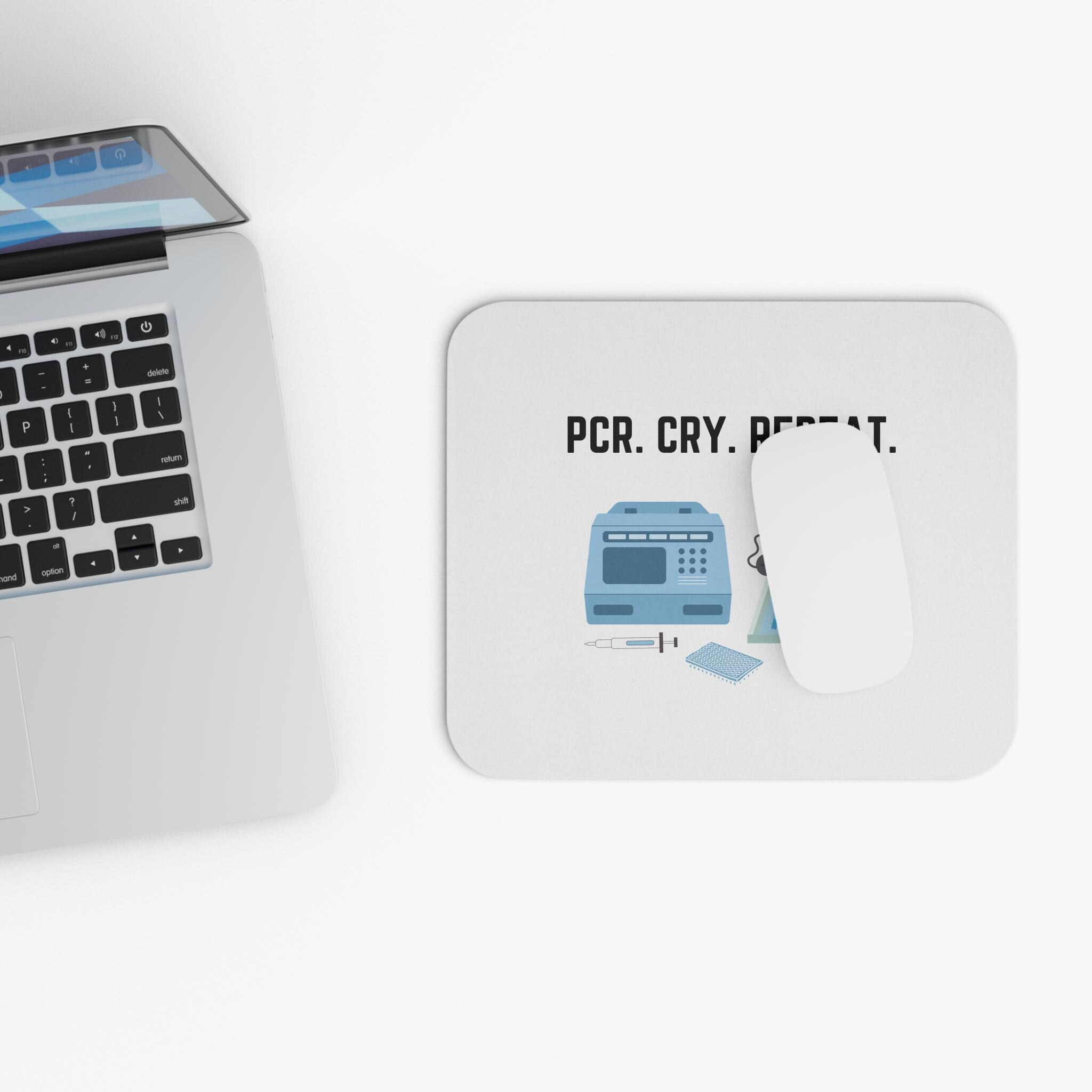 Pcr-cry-repeat Funny Molecular Biology Mouse Pad, Funny Biology Student ...
