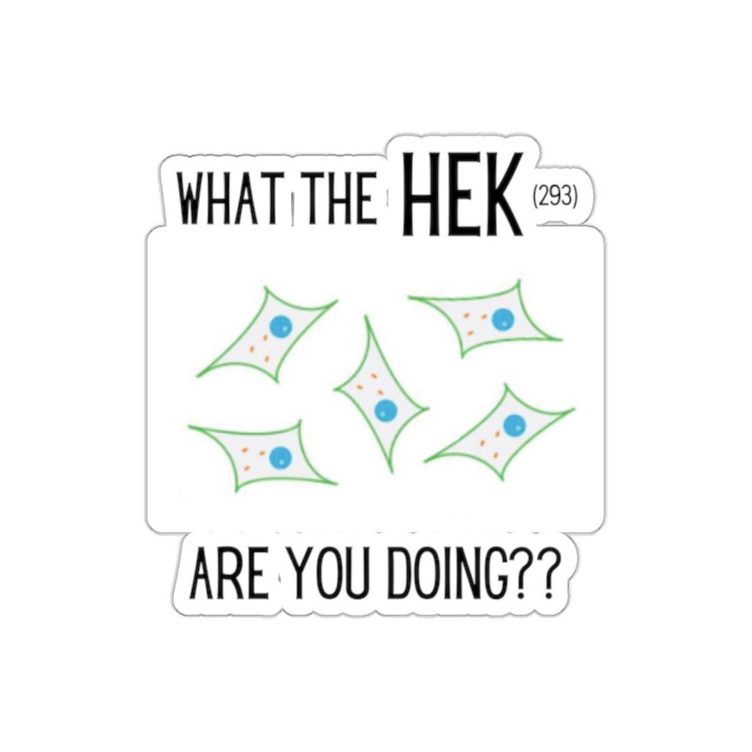 Cell Biology Sticker Funny Biology Sticker, Cell Culture Biology ...