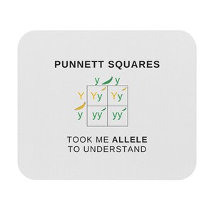 Punnett Square Funny Biology Genetics Mouse Pad, Funny Biology Gene ...