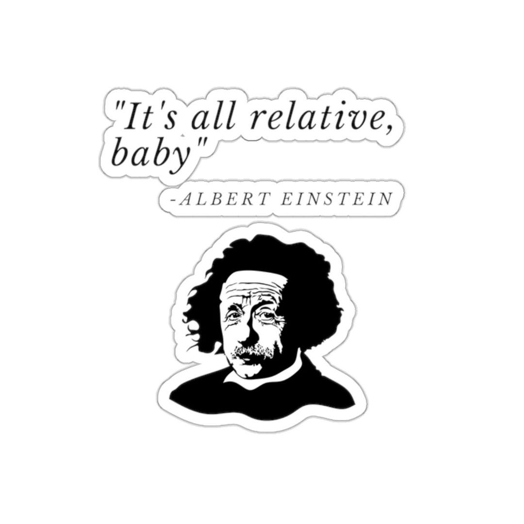 Einstein Relativity Funny Physics Sticker, Science Lab Physics Sticker ...