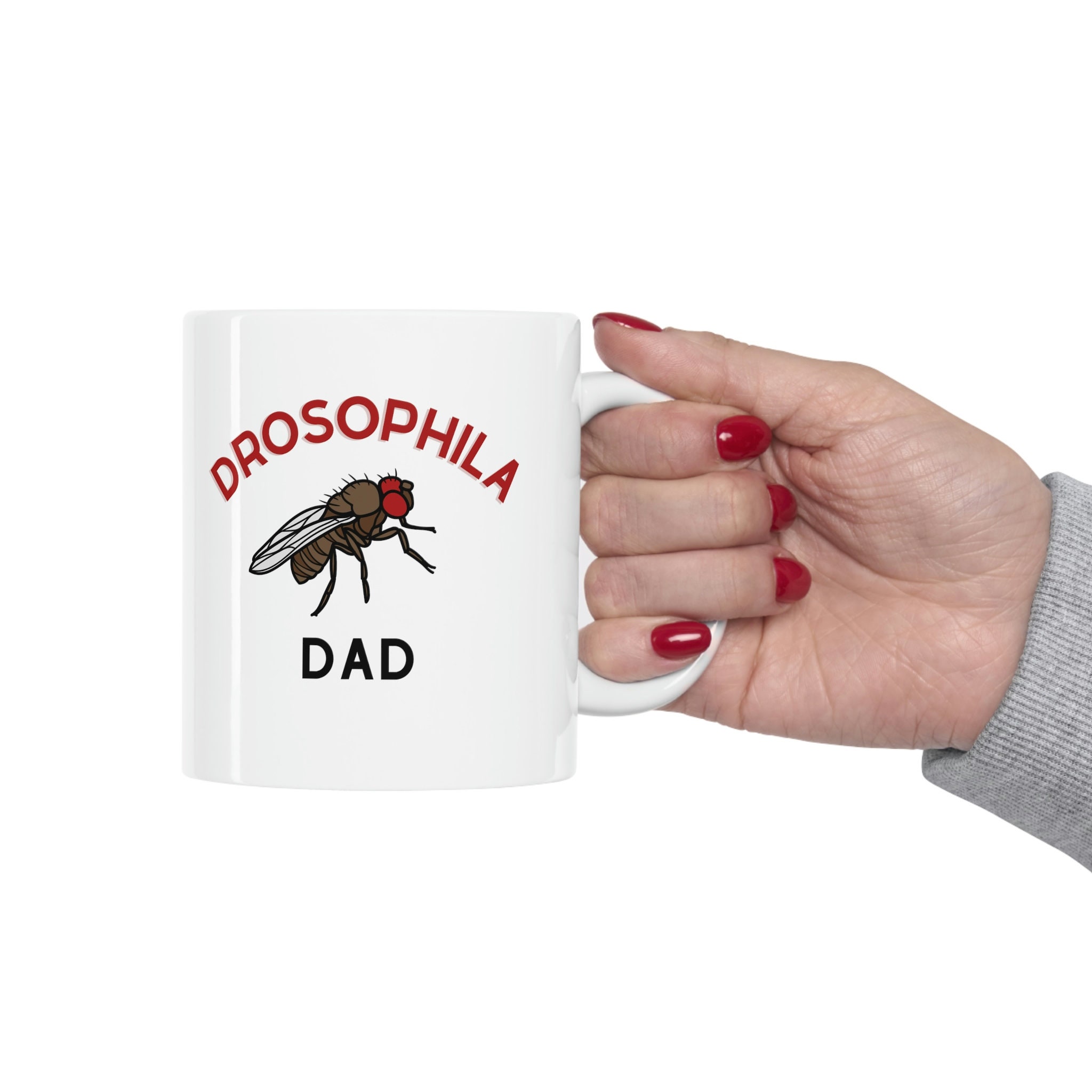 Drosophila Dad Mug, Fruit Fly Mug, Insect Mug, Big Mug, Biology Mug ...