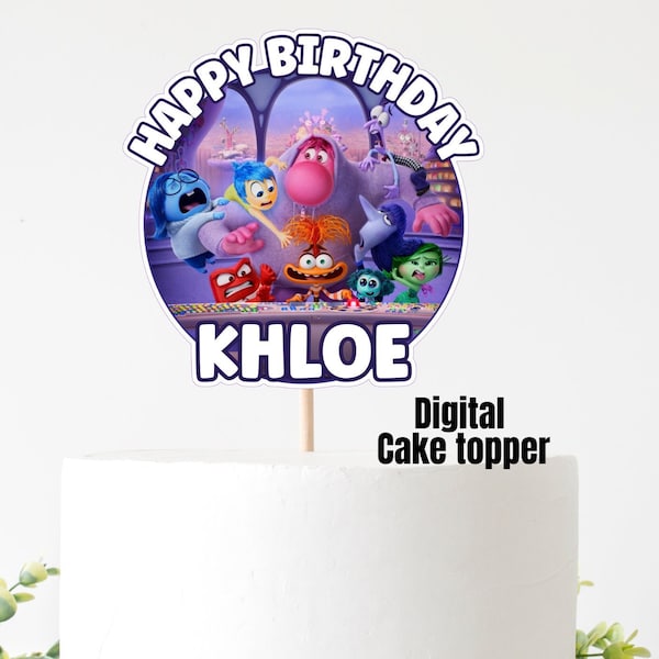 Inside Out 2 Birthday Cake Topper - Etsy