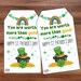 St. Patrick's Day Treat Bag Tag Printable, St Patricks Employee Teacher ...
