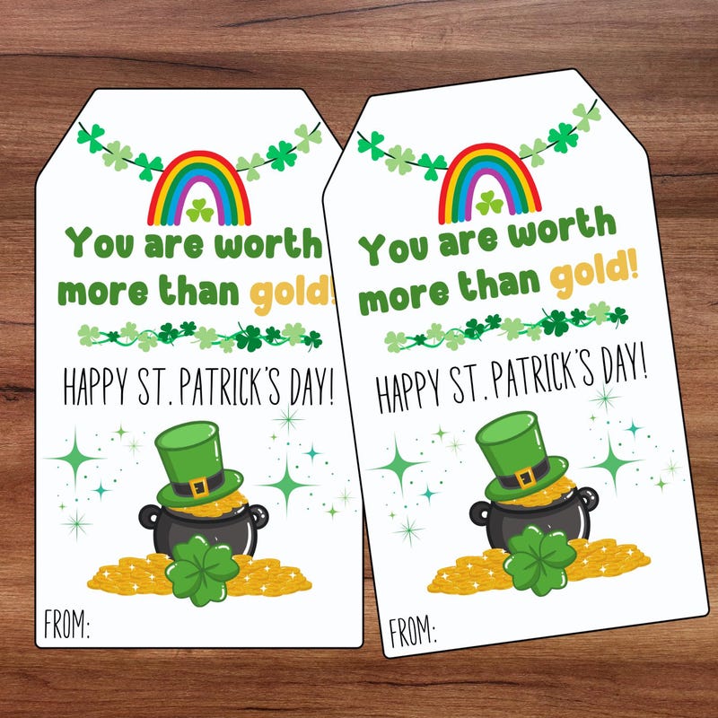 St Patricks Day Bag Label - Etsy