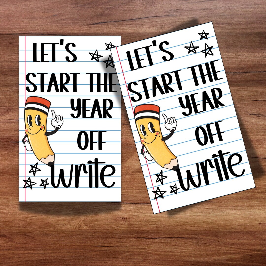 Back to School Printable Gift Tag, Pencil Teacher Gift Tag, Back to ...