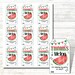 Watermelon Favor Tags, Thank You Tags, Gift Tags, One in a Melon Favor ...
