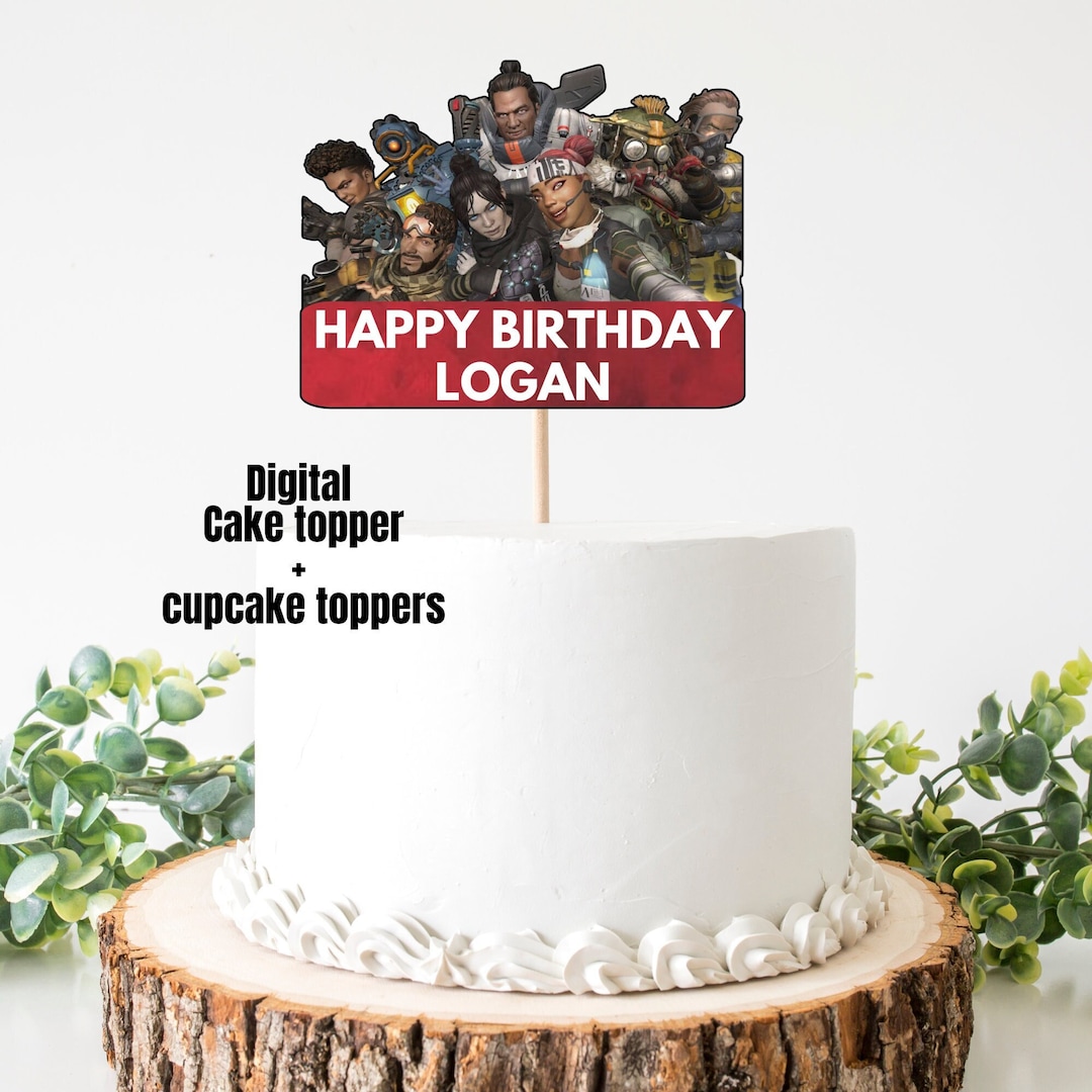 Apex Legends Cake Topper, Apex Cupcake Toppers, Printable Gaming Cake ...