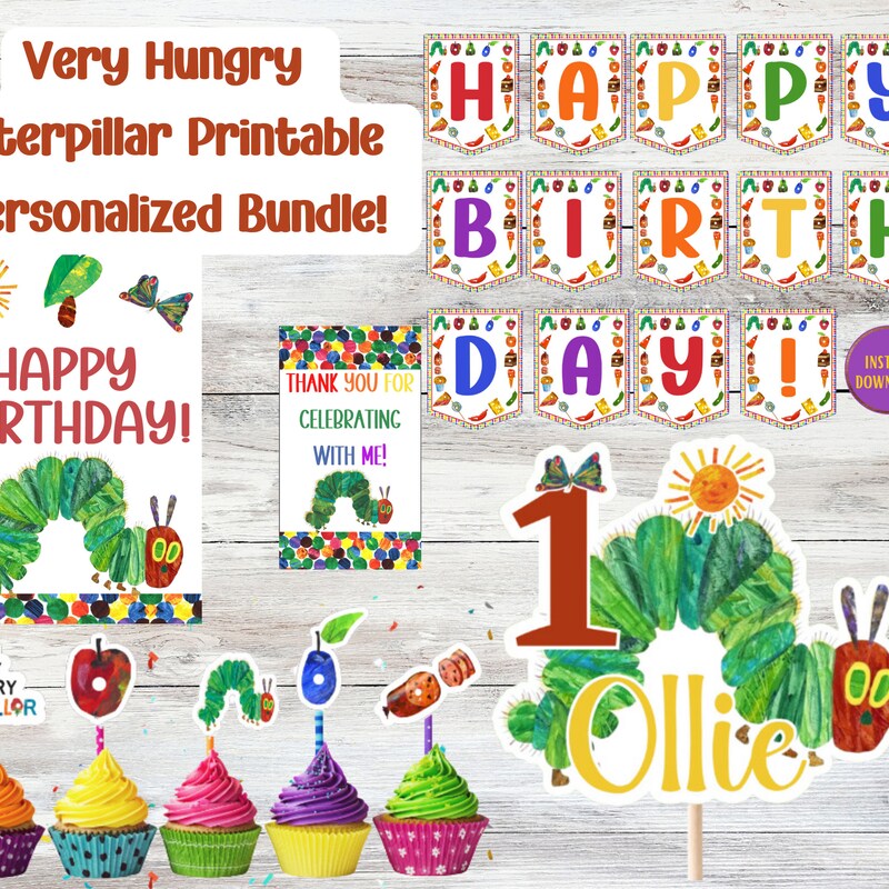 Very Hungry Caterpillar Printable - Etsy