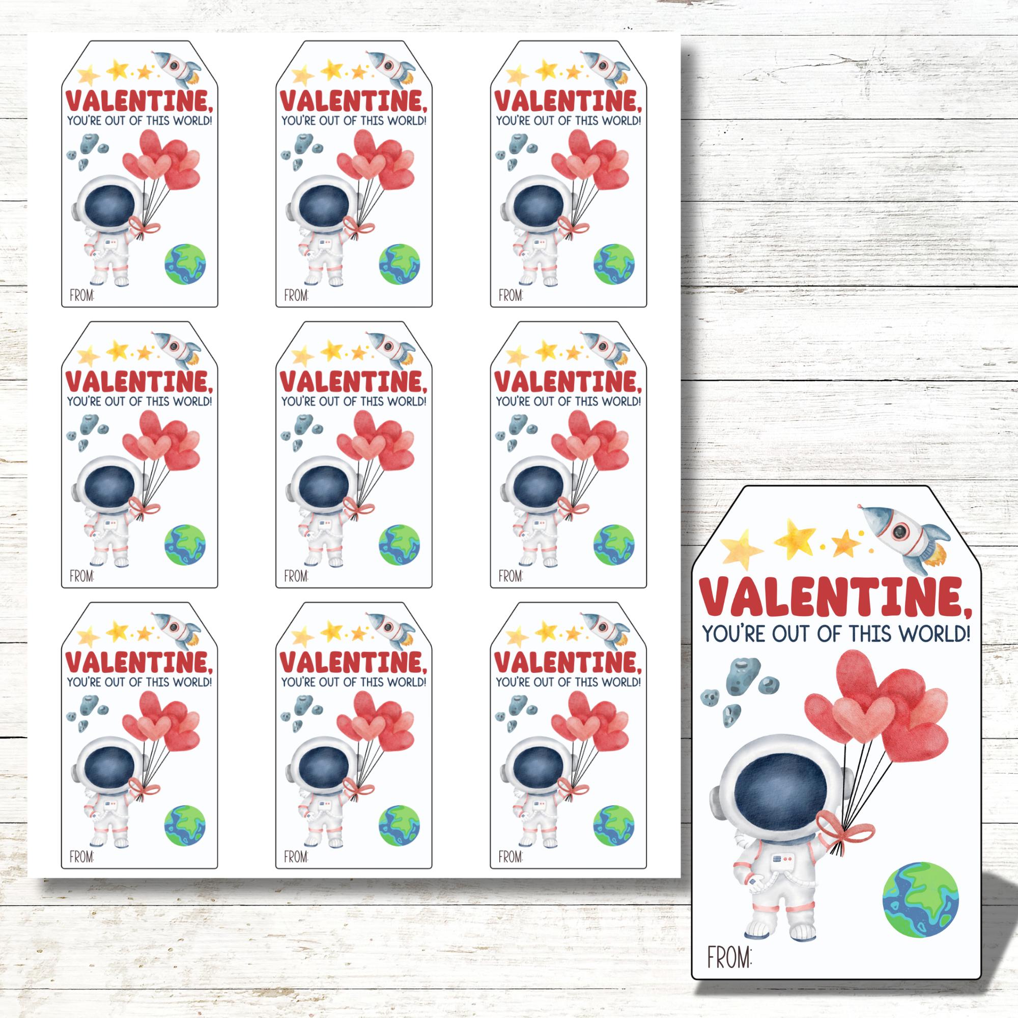 Valentine You're Out of This World, Astronaut Valentine, Outer Space ...