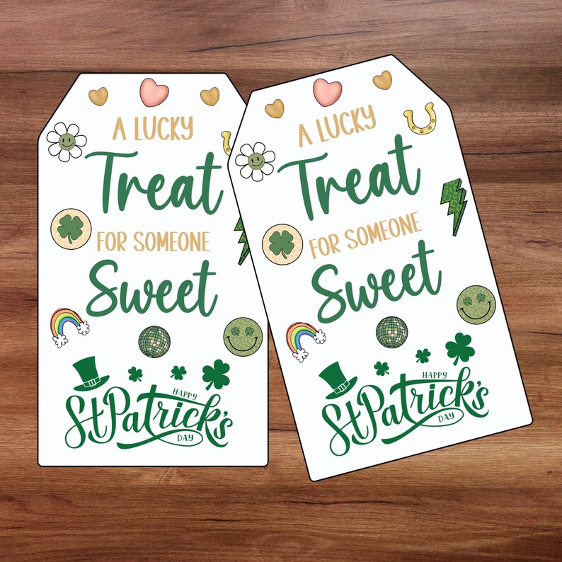 St. Patrick's Day Treat Tags, St Patricks Party Favors, Class Favors ...