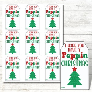 Fidget Toy Tag, Holiday Pop It, Christmas Party Favors, Pop-it ...