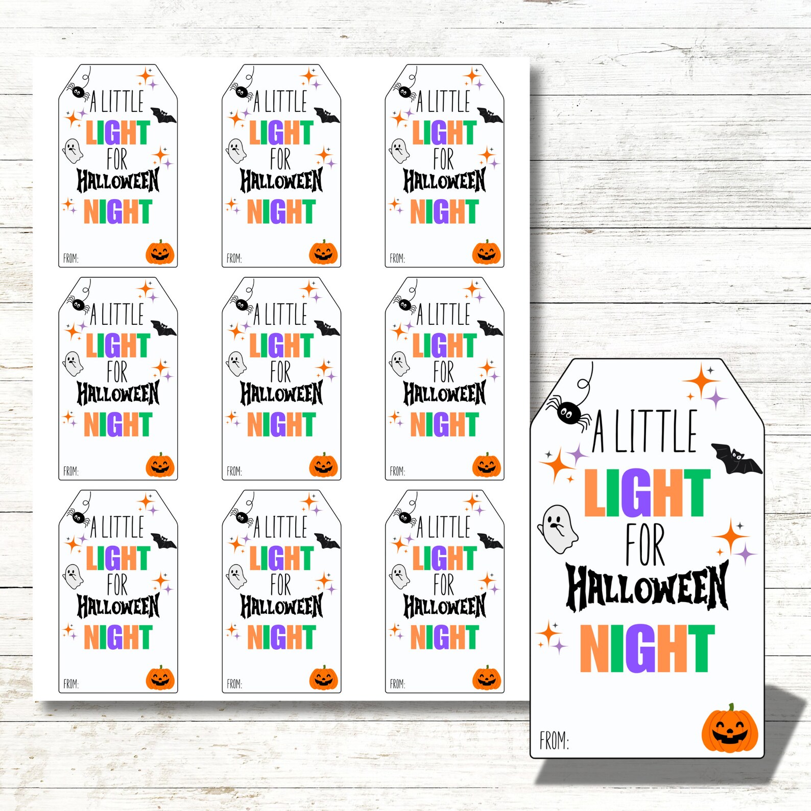 Glow Stick Tag, A Little Bit of Light for Halloween Night, Classroom ...