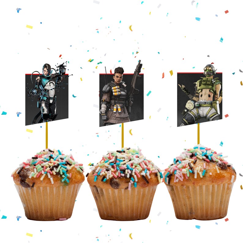 Apex Legends Cake Topper Apex Cupcake Toppers Printable - Etsy