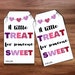 Valentines Day Tag, A Little Treat for Someone Sweet, Valentine Gift ...