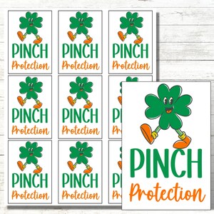 Classroom St. Patricks Gift, Pinch Protection Printable, St Pattys Day ...