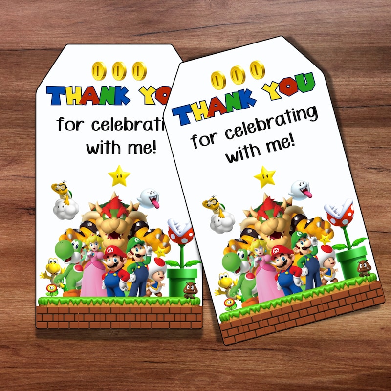 Super Mario Gift Tags Svg - 60+ Gift Ideas for 2025