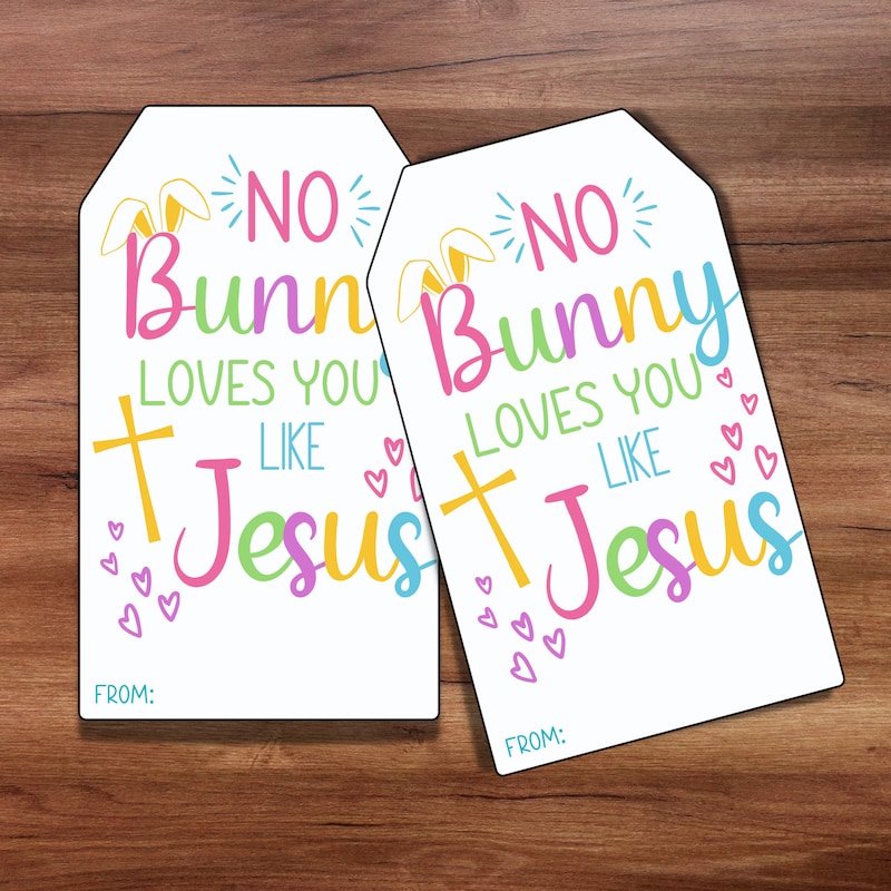 No Bunny Loves You Like Jesus - Etsy