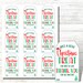 Holiday Appreciation Gift Tags, Christmas Treat Thank You Tag ...