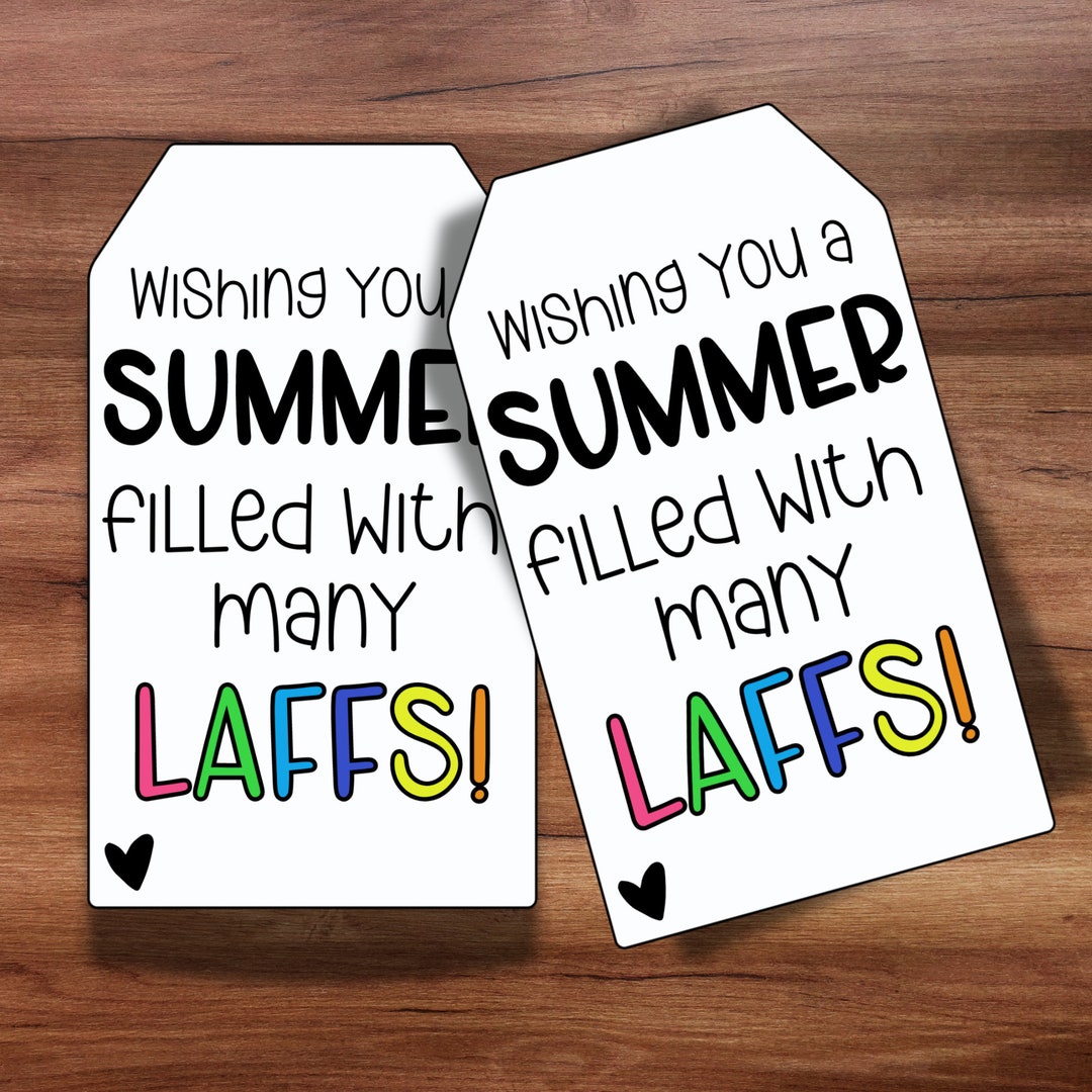 Laffy Taffy Treat Tags, Eng of Year Gifts, Student Gift, Treat Tags ...