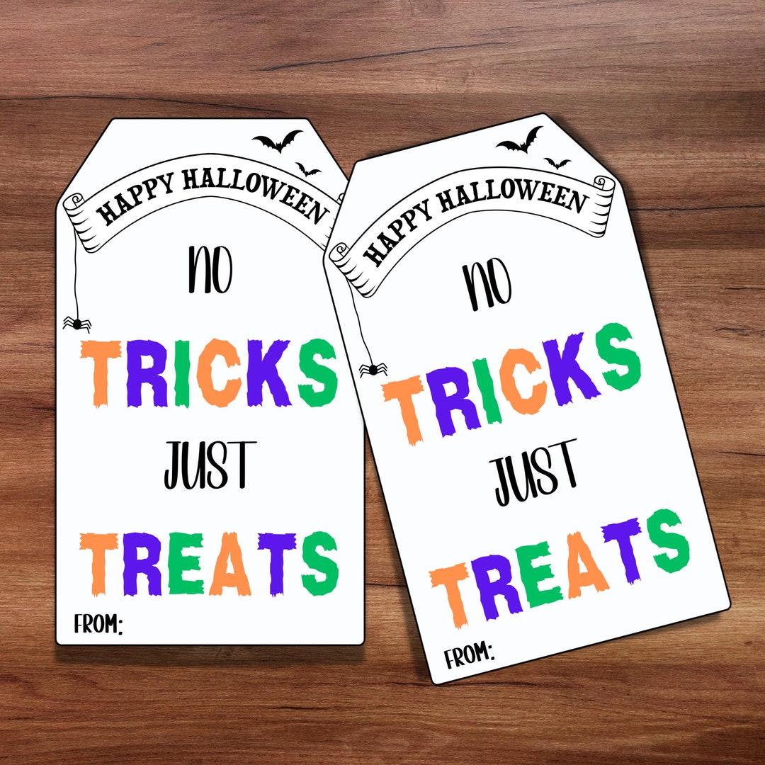 Halloween Favor Tags, Boo Gift Tags, Trick or Treat Favor Tags, Treat ...