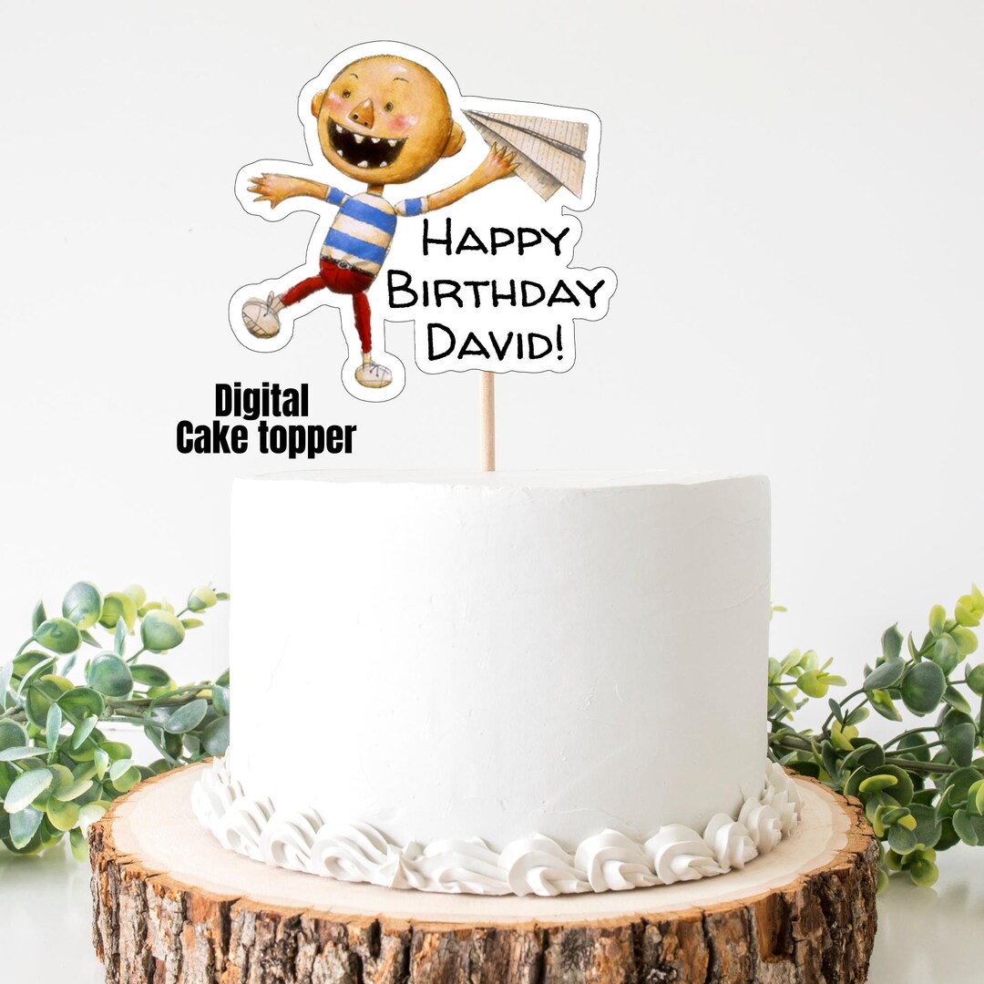 No David Cake Topper, David Shannon Birthday, Book Theme Party ...