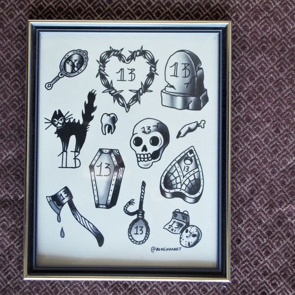 Friday the 13th Flash Sheet - Etsy