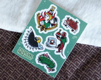 Cute Printable Sticker Sheet Mushroom Pals Sticker Sheet / Commercial ...