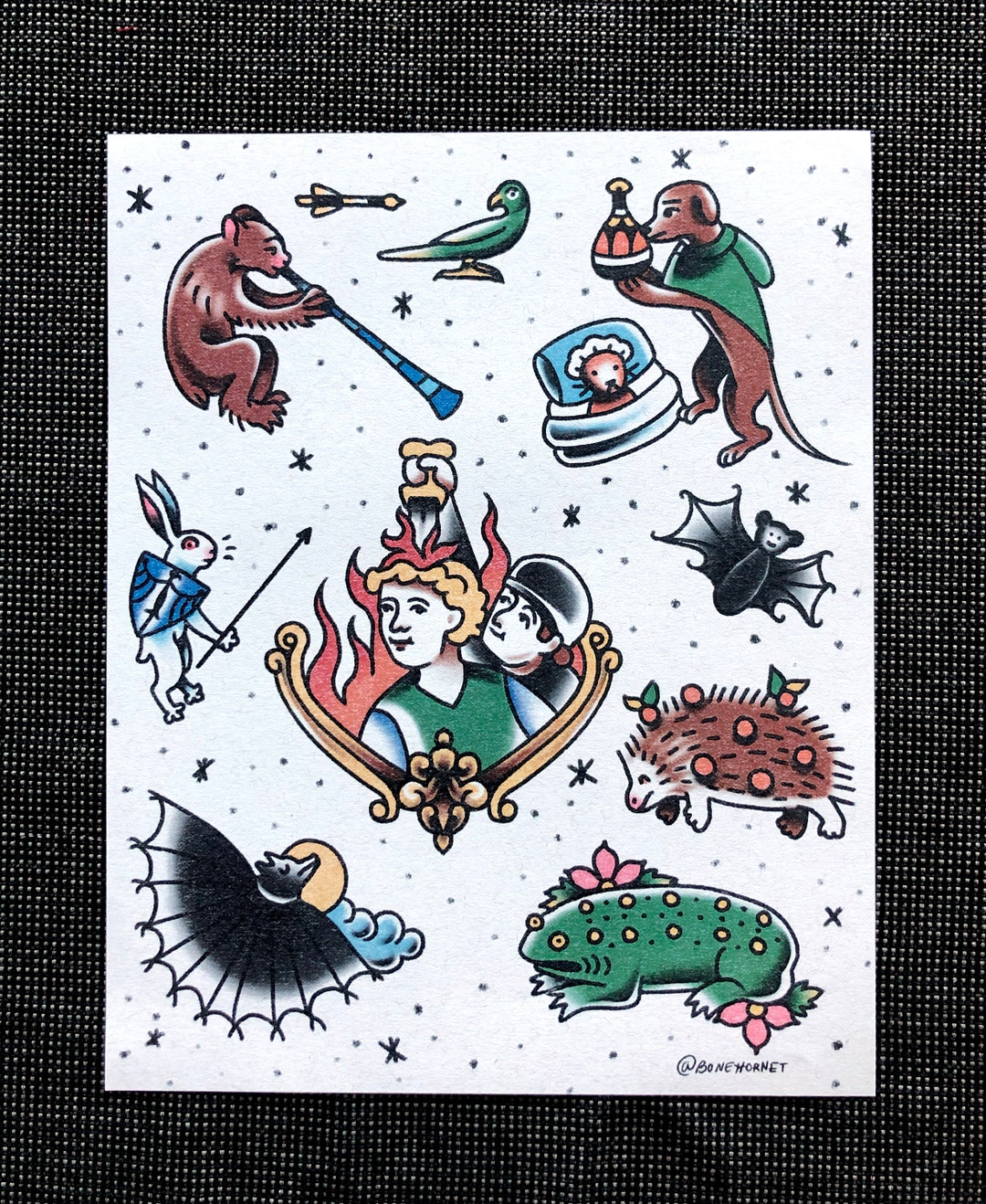 Medieval Pals Flash Sheet Print - Etsy